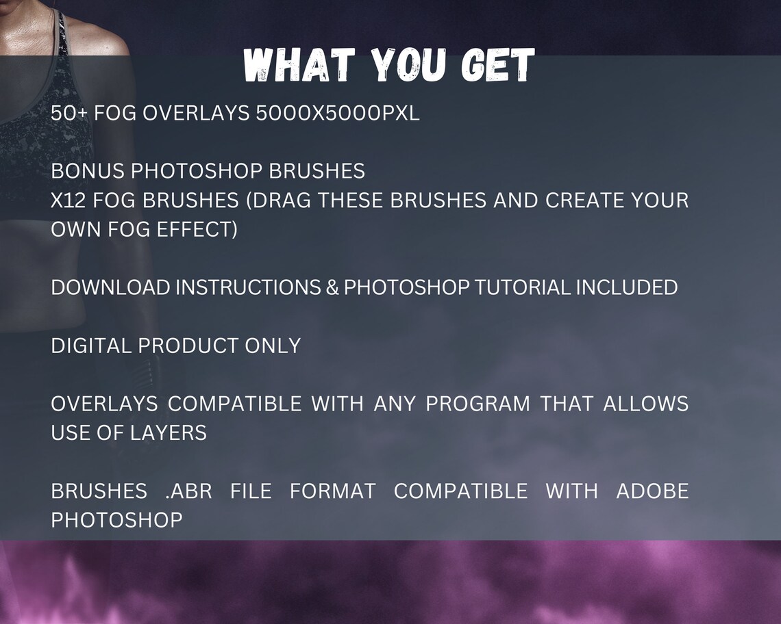 Fog Overlays for Photography, Mist Smoke Photoshop Overlays, Fog ...