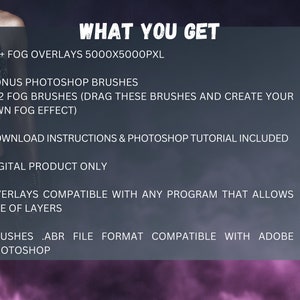 Fog Overlays for Photography, Mist Smoke Photoshop Overlays, Fog ...