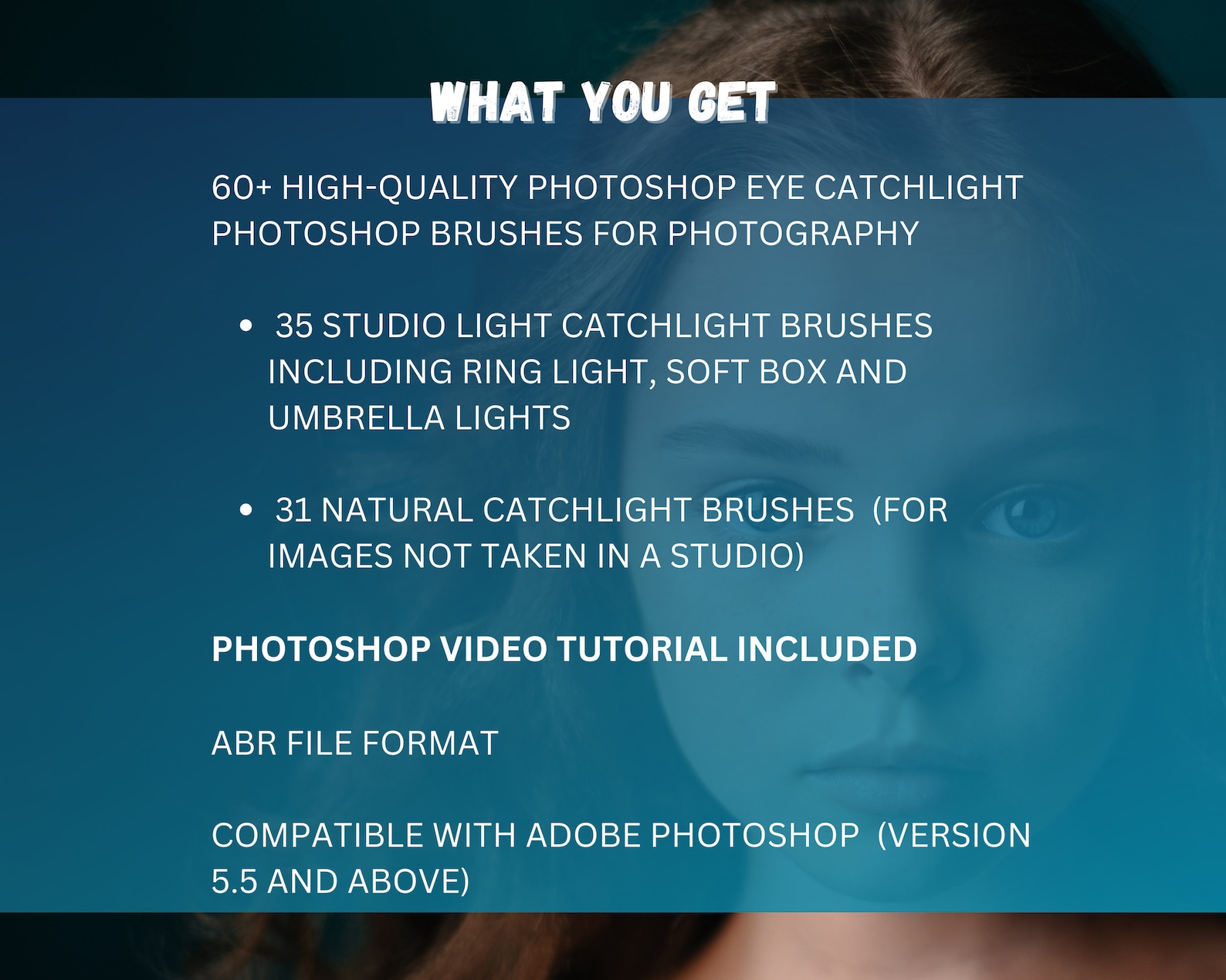 Catchlight Photoshop Brushes for Photographers, Catchlight Eye Brush ...