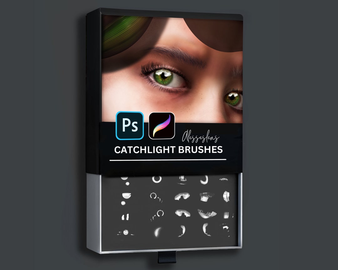 Photoshop Eye Catchlight Brushes, Digital Brushes Photoshop Procreate ...
