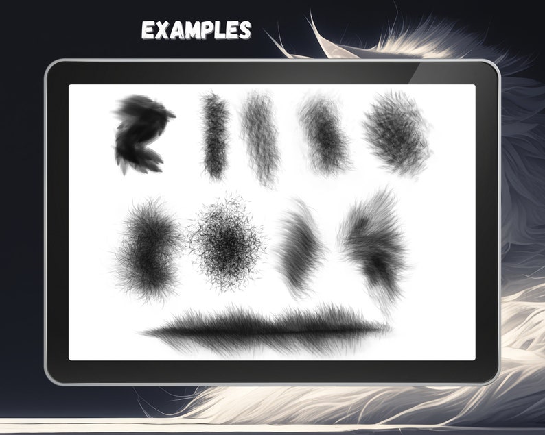 Fur Brushes Photoshop, Animal Hair Brushes, Pet Portrait Brushes ...
