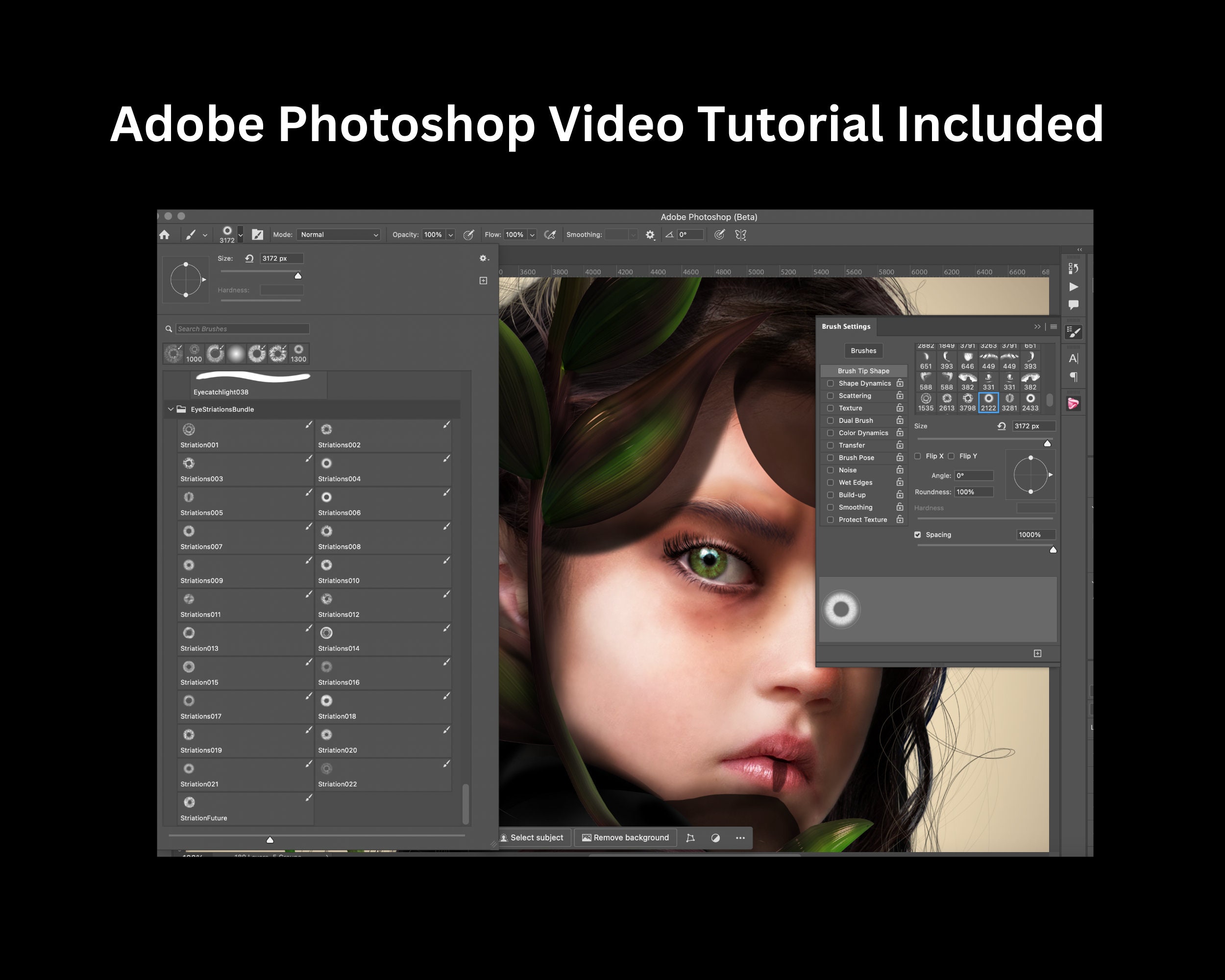 Photoshop Eye Brushes. Photoshop Iris Striation Brushes, Procreate ...