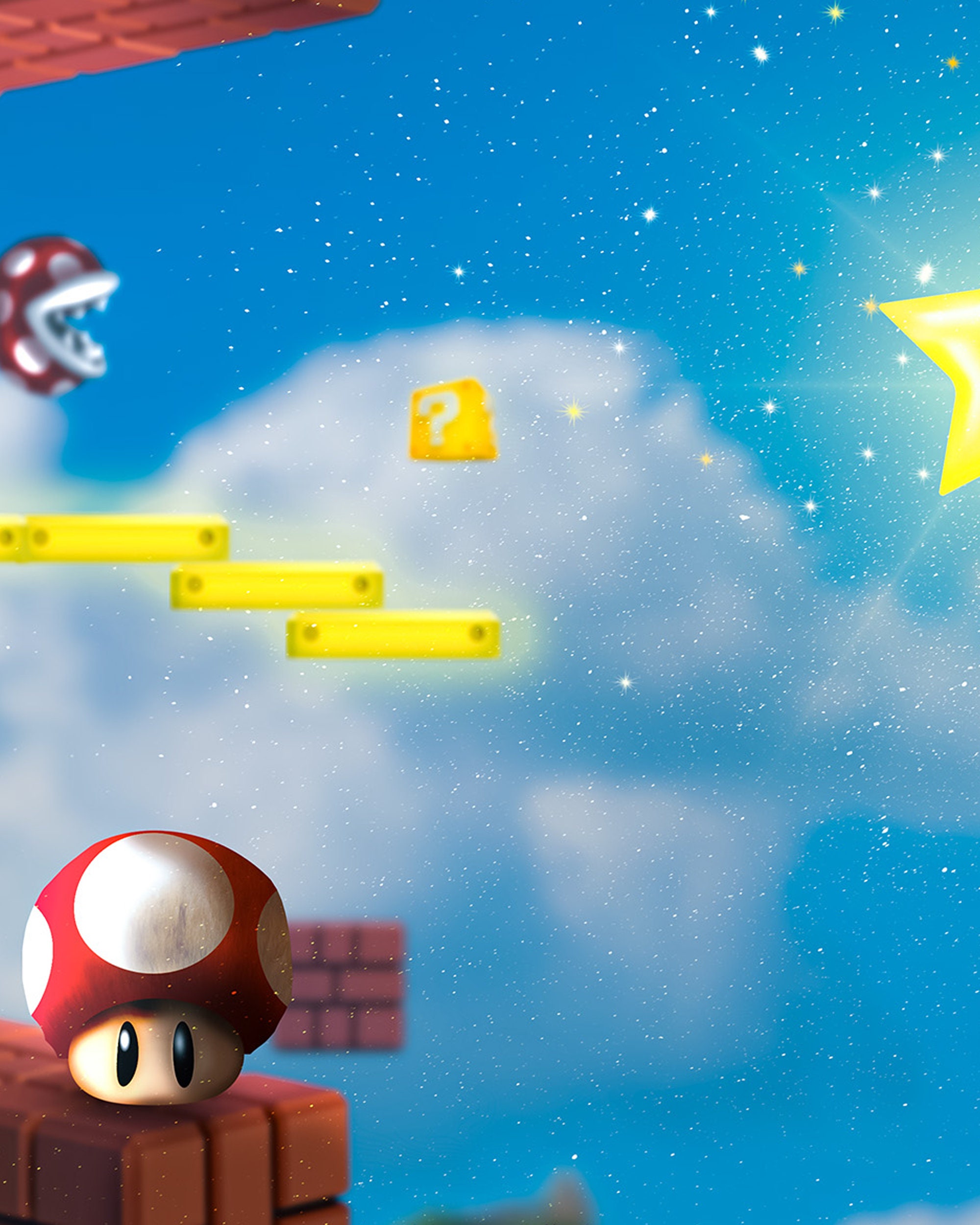Mario Bros Digital Backgrounds,video Game Inspired, Gamer, Super Mario ...