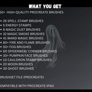 Mega Halloween Procreate Brush Bundle, Halloween Magic Brushes, Glow ...