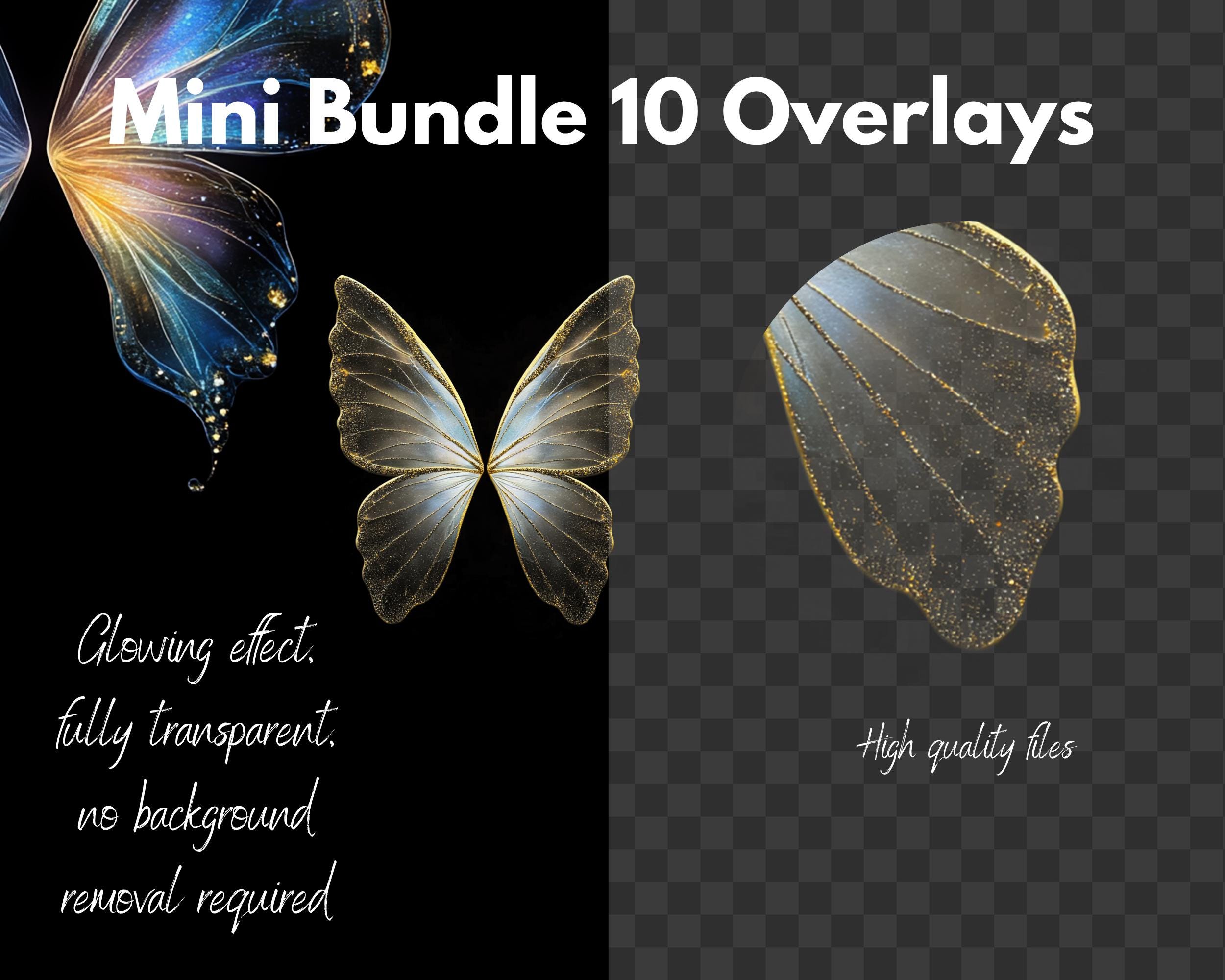 Magic Fairy Wings Photo Overlays: Fantasy Light Effects (digital ...