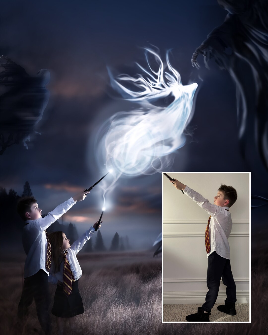 Magical Wizard Digital Background Wizard Backdrops Magic - Etsy