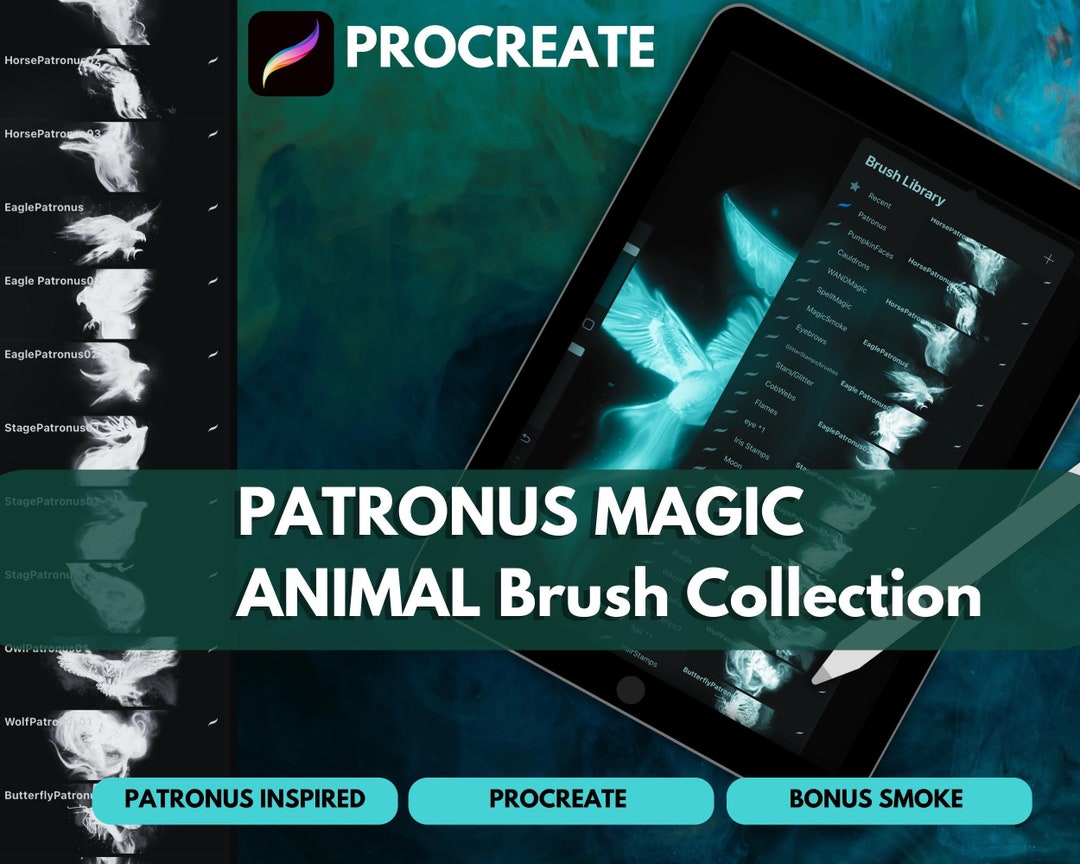 Magic Animal Procreate Brushes, Glow Procreate Brushes, Brushes for ...