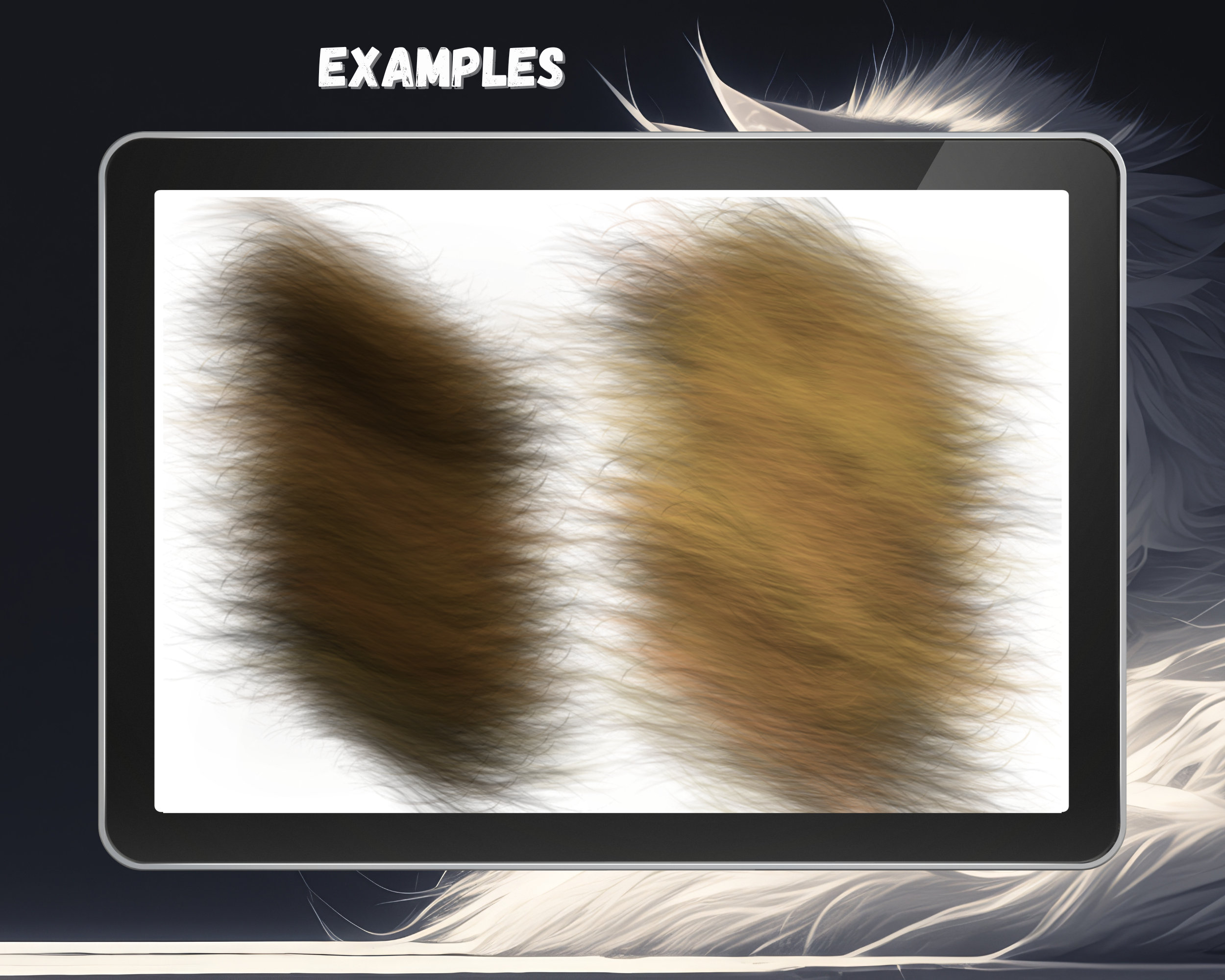 Fur Brushes Photoshop, Animal Hair Brushes, Pet Portrait Brushes ...