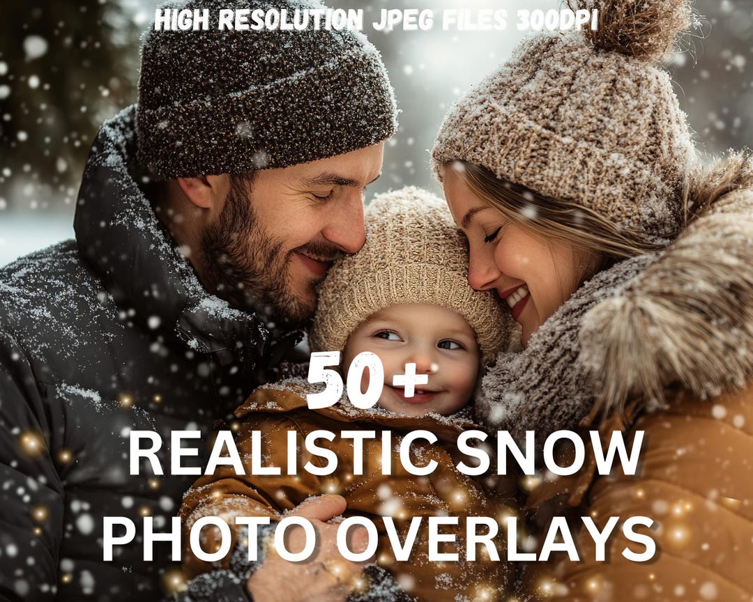 50 Realistic Snow Photo Overlay , Falling Snow Overlay, Snow Filter ...