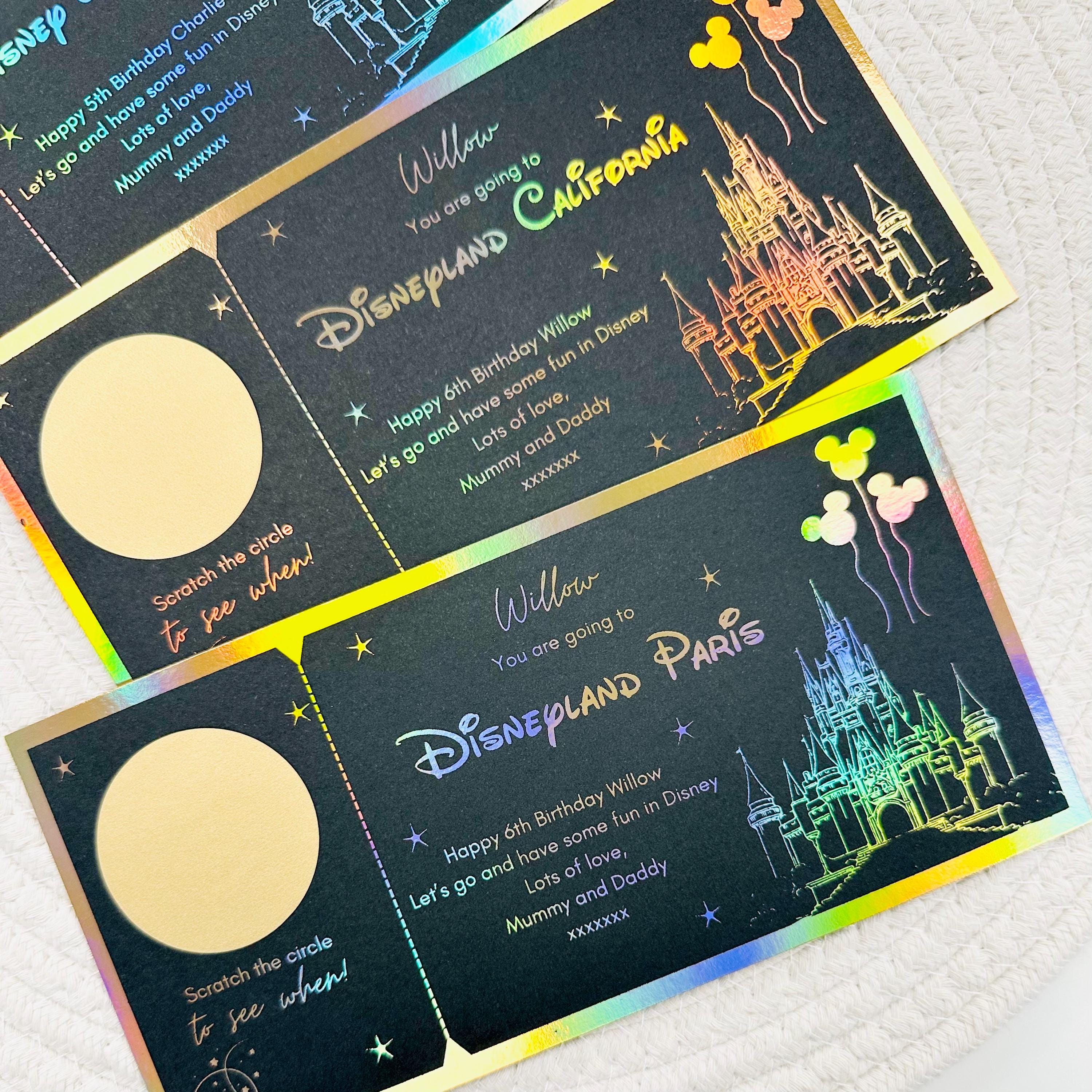 Foiled Disney Scratch Reveal | Disney Trip | Scratch Card | Surprise ...