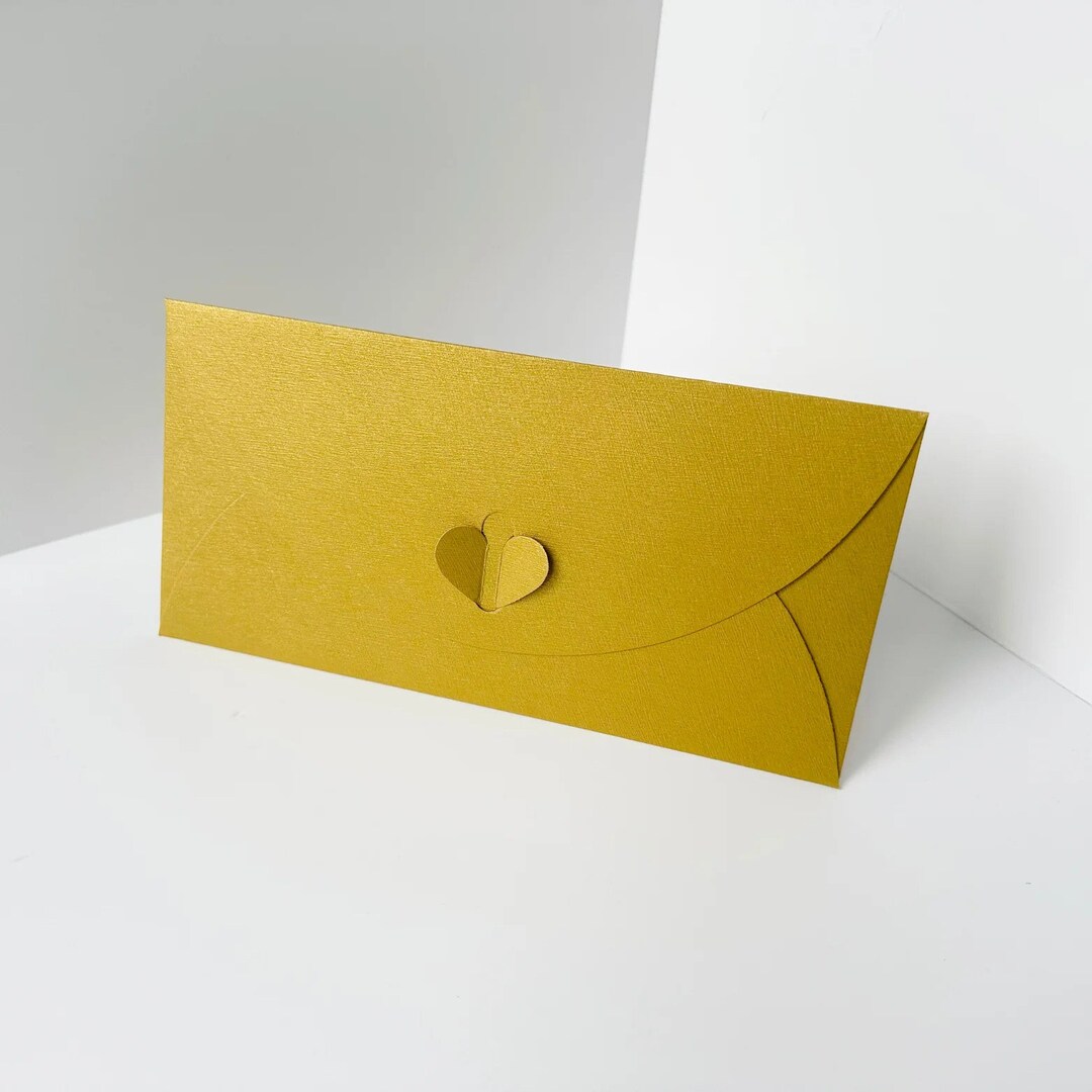 DL Gold Gift Wallet Gifting Envelope Money Wallet Voucher Holder 22cm X ...