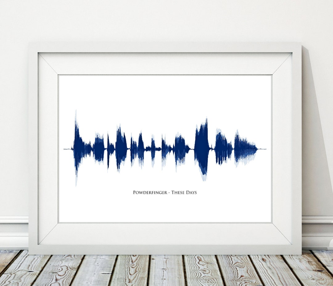 Powderfinger These Days Sound Wave Song Art Poster Print Sizes A4 A3 - Etsy