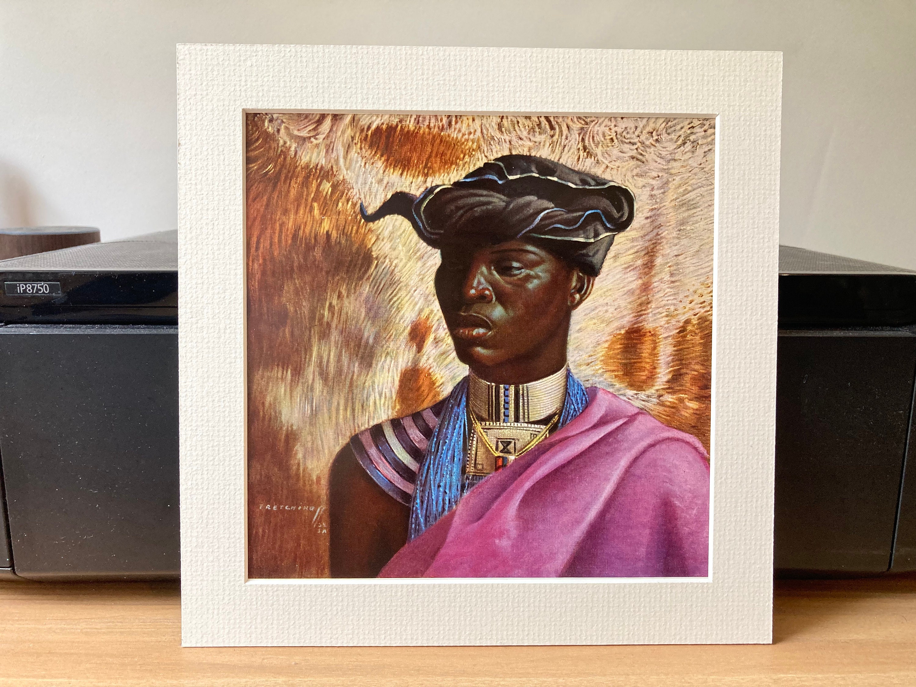 ORIGINAL RARE Tretchikoff Xhosa Chief 1969 Vintage Kitsch - Etsy