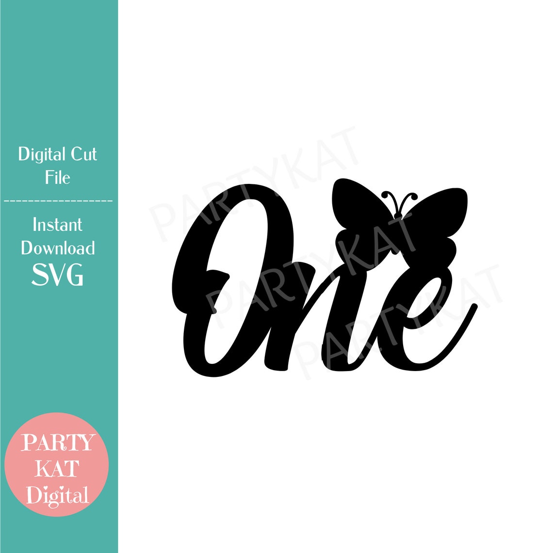 Butterfly One Cake Topper SVG File - Butterfly Cake Topper SVG, Spring ...