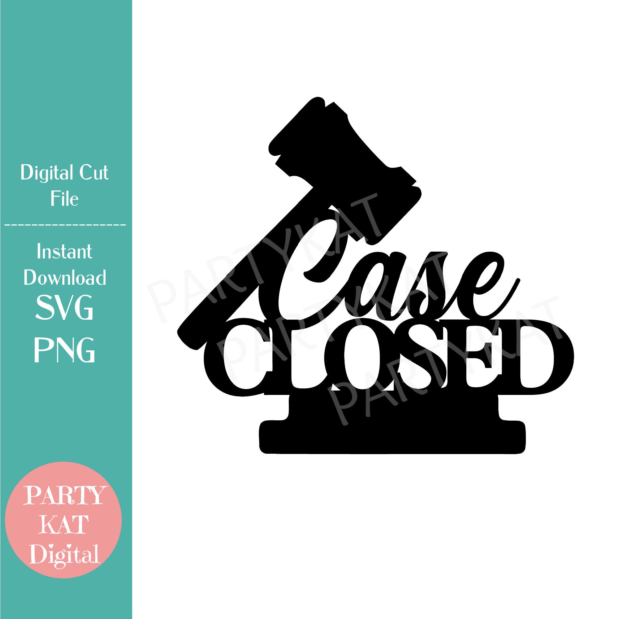 Case Closed Cake Topper SVG File Lawyer SVG College Graduation SVG ...