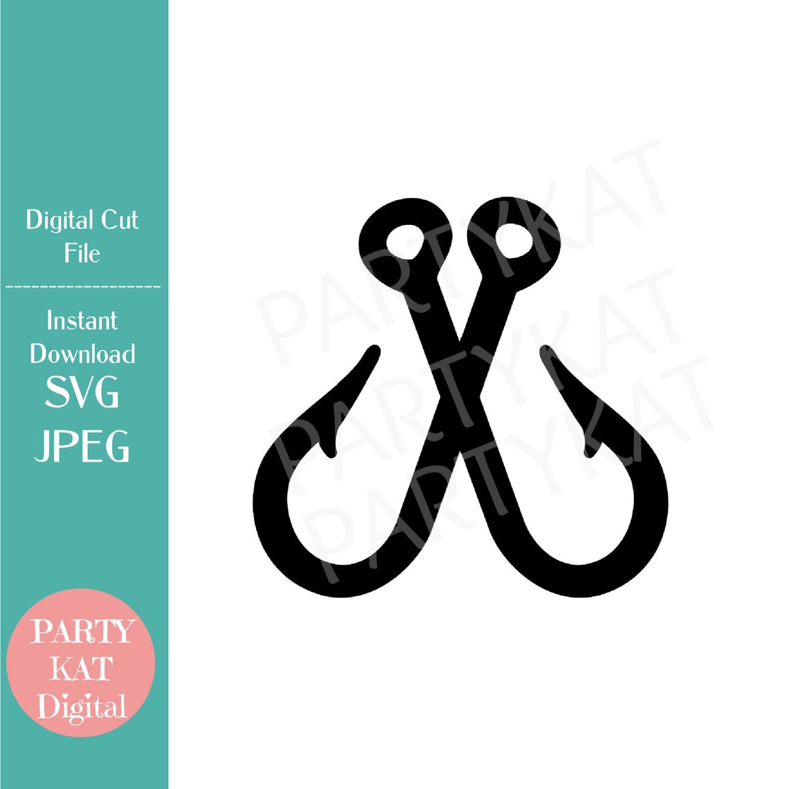 Fishing Hooks - Instant Digital Download - SVG File - Fishing SVG ...