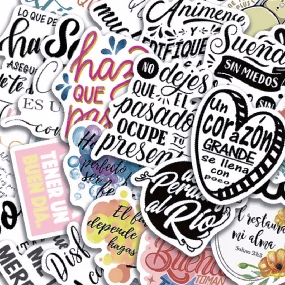 Spanish Motivational Stickers Pack, Spanish Inspiración Motivadora ...