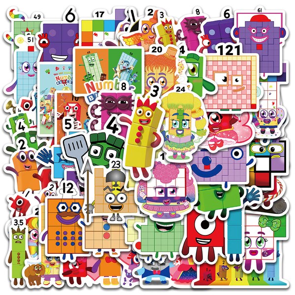 Numberblocks Sticker Sheets - Etsy Singapore