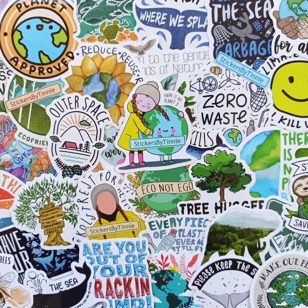 Environment Stickers - Etsy