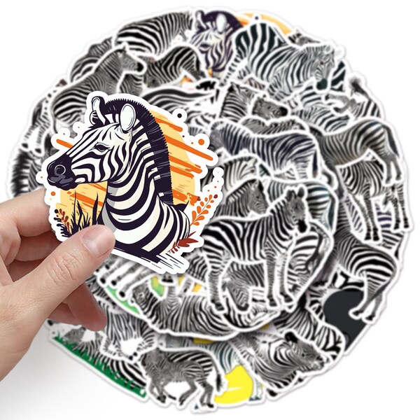 Zebra Stickers - Etsy
