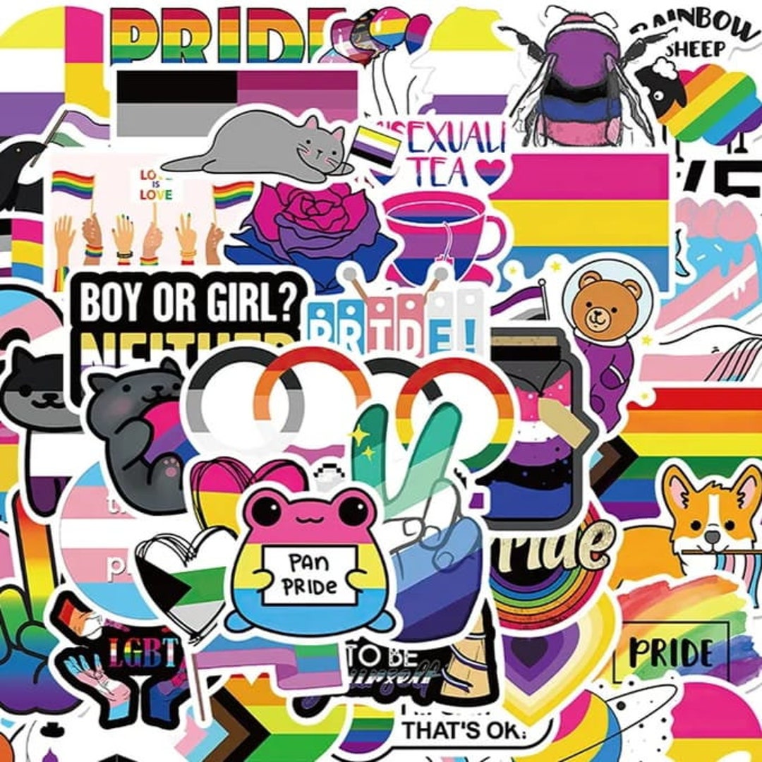 LGBTQ Pride Stickers Pack Nonbinary Pansexual Transgender - Etsy