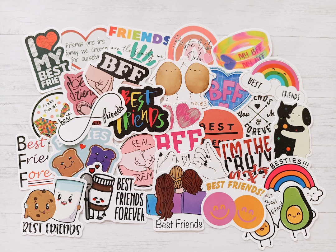50 Best Friends Stickers Pack Friendship Stickers Set BFF Sticker Pack ...