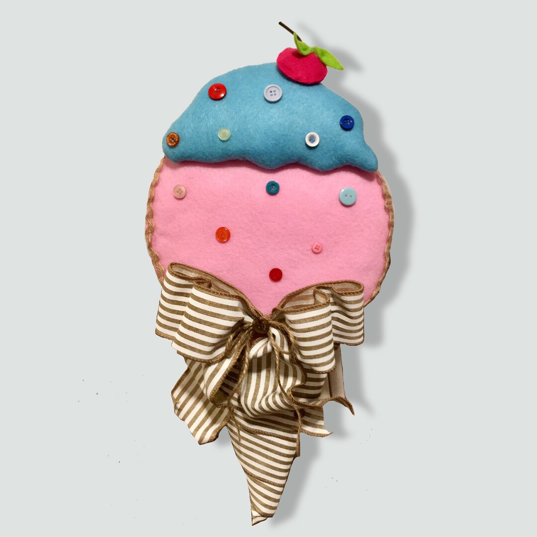 Ice Cream Wreath Attachment Ice Cream Cone Wreath Attachment - Etsy