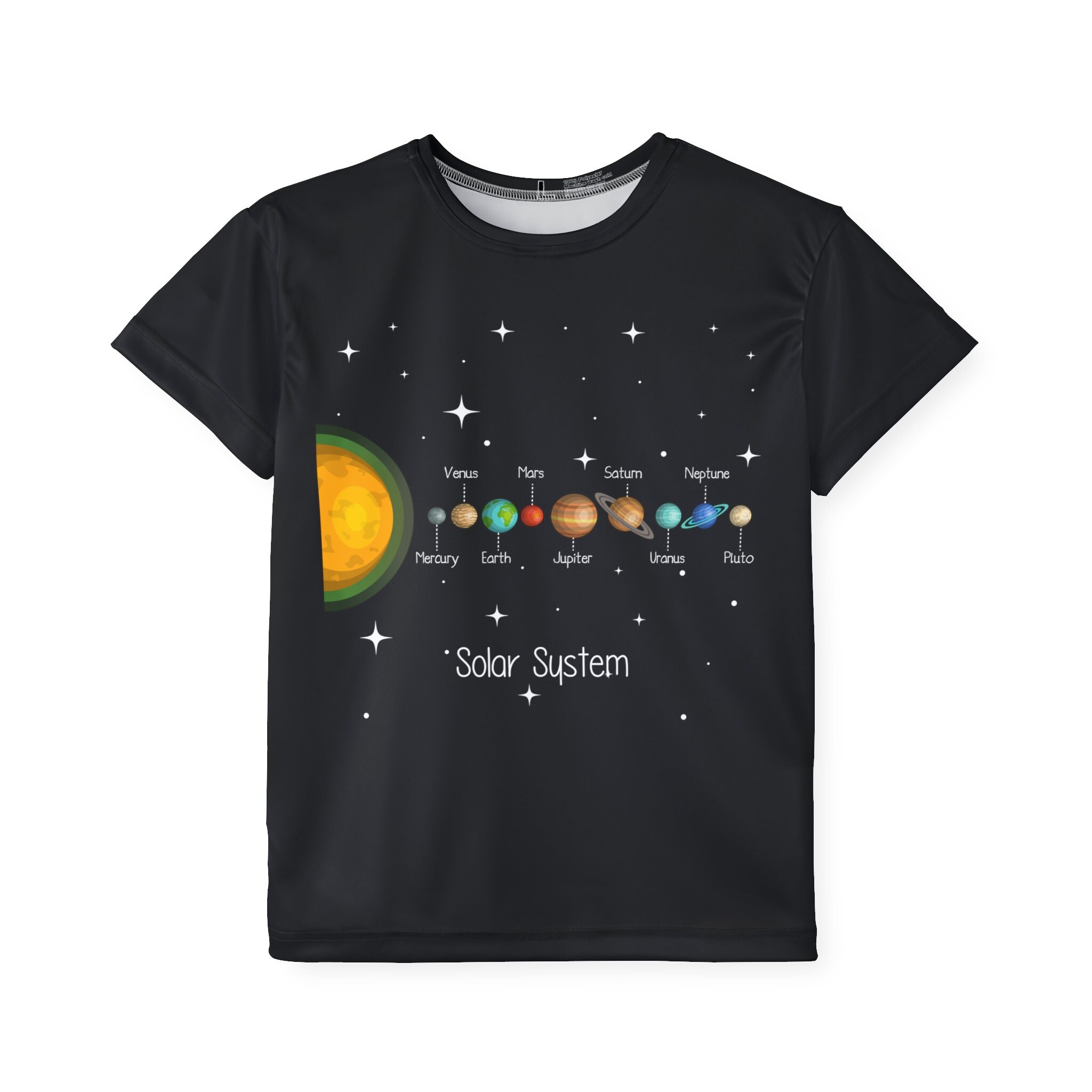 Solar System Planets Kids Jersey AOP Space Shirt Birthday - Etsy