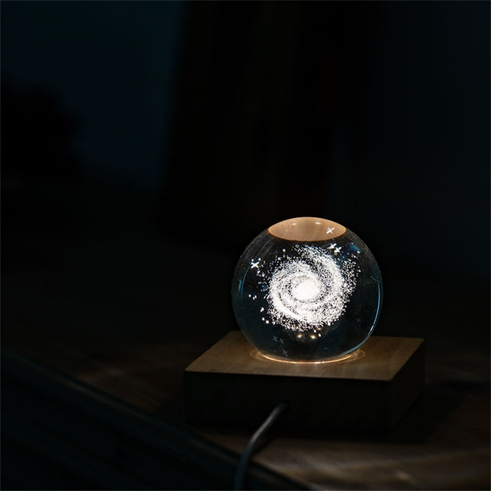 Custom Milky Way Night Light, Astronomy Nebula Night Lamp, Crystal Ball ...