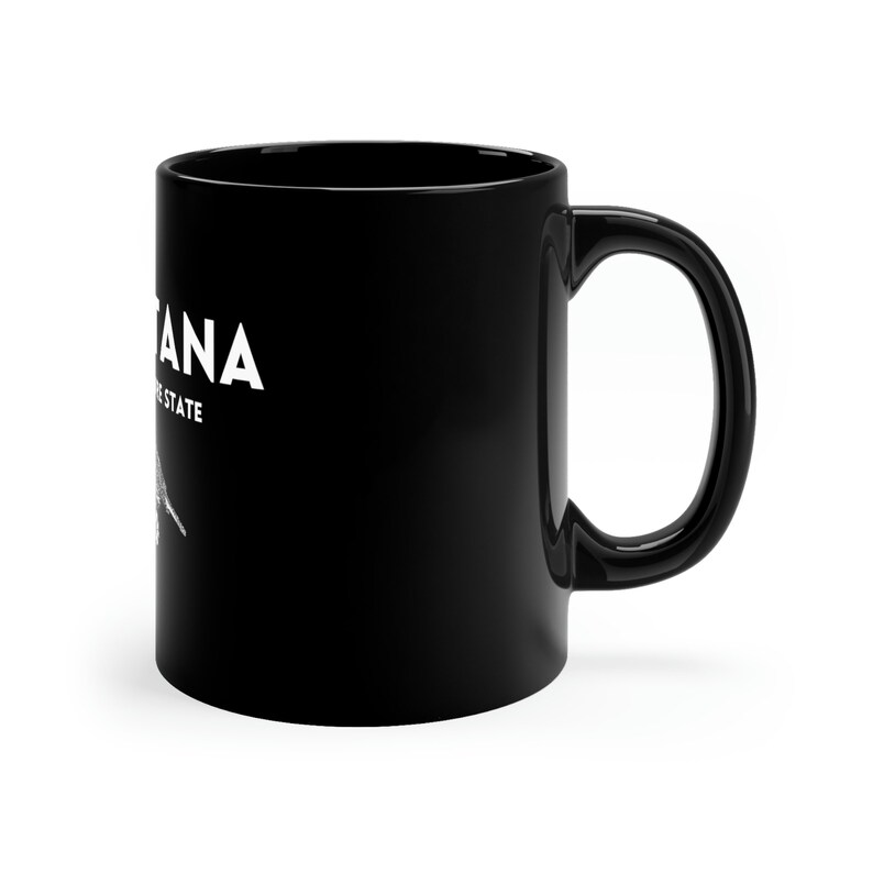 Montana Mug, Montana State Coffee Cup, Montana Pride Cup, 11oz Black ...