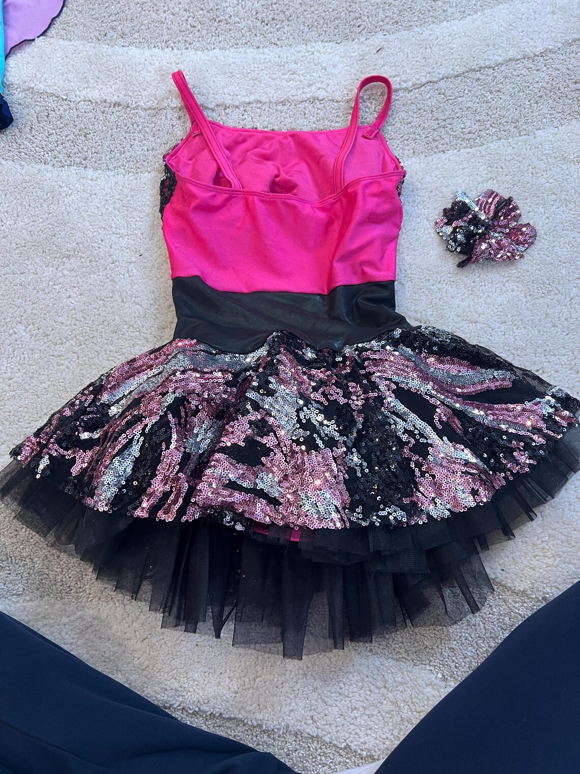 Glamour LC Dance Solo Costume so Cute Pink and Black One Piece W ...