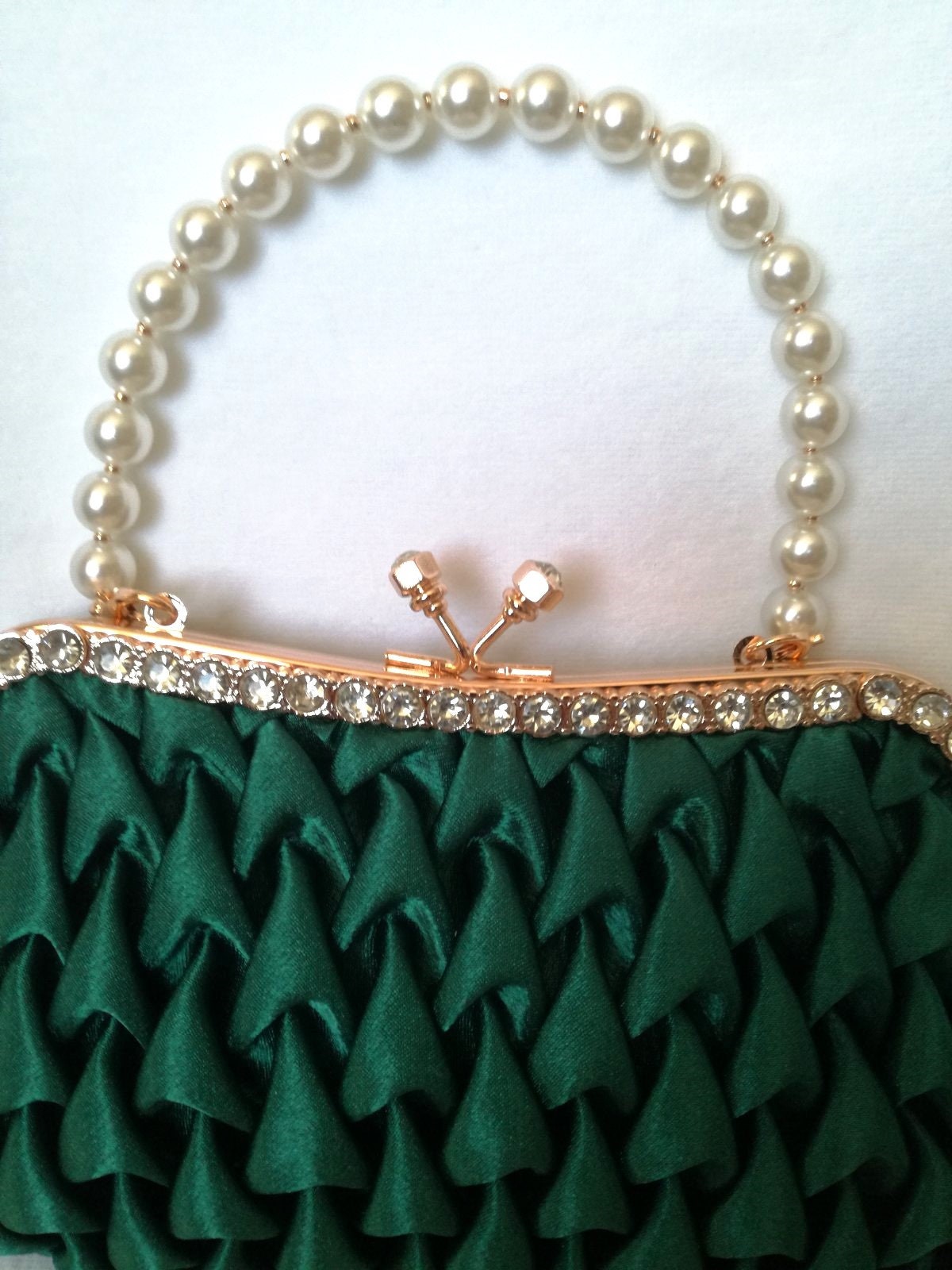Emerald Green Evening Clutch Bagwedding Purseparty Handbag - Etsy