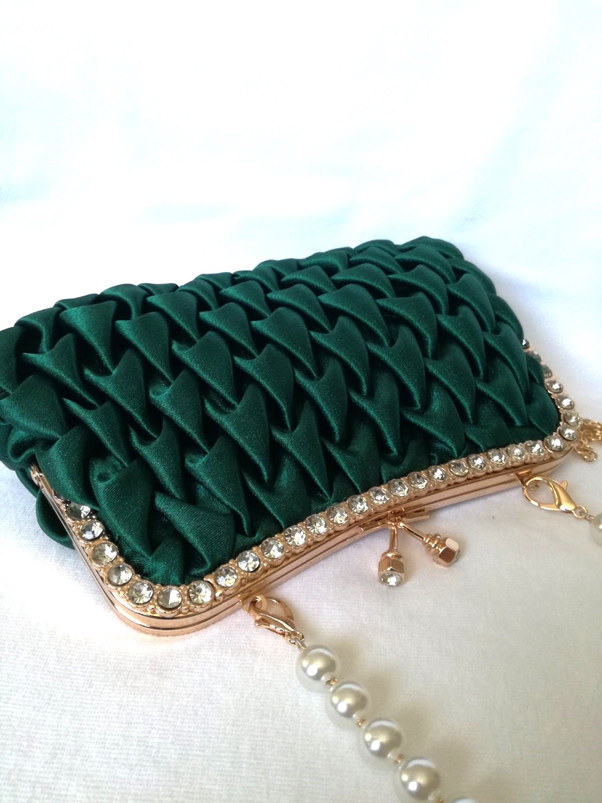 Emerald Green Evening Clutch Bagwedding Purseparty Handbag - Etsy