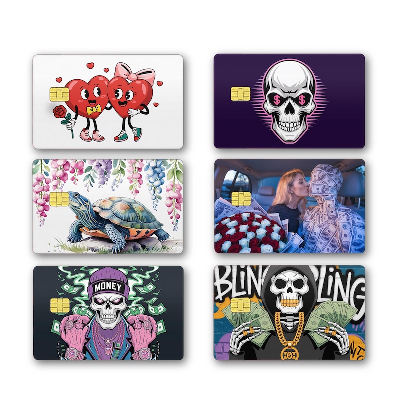 Anime Bank Card Stickers - Etsy