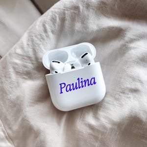 4er Set Personalized Adhesive Texts for Airpods & Devices – Stylish and ...