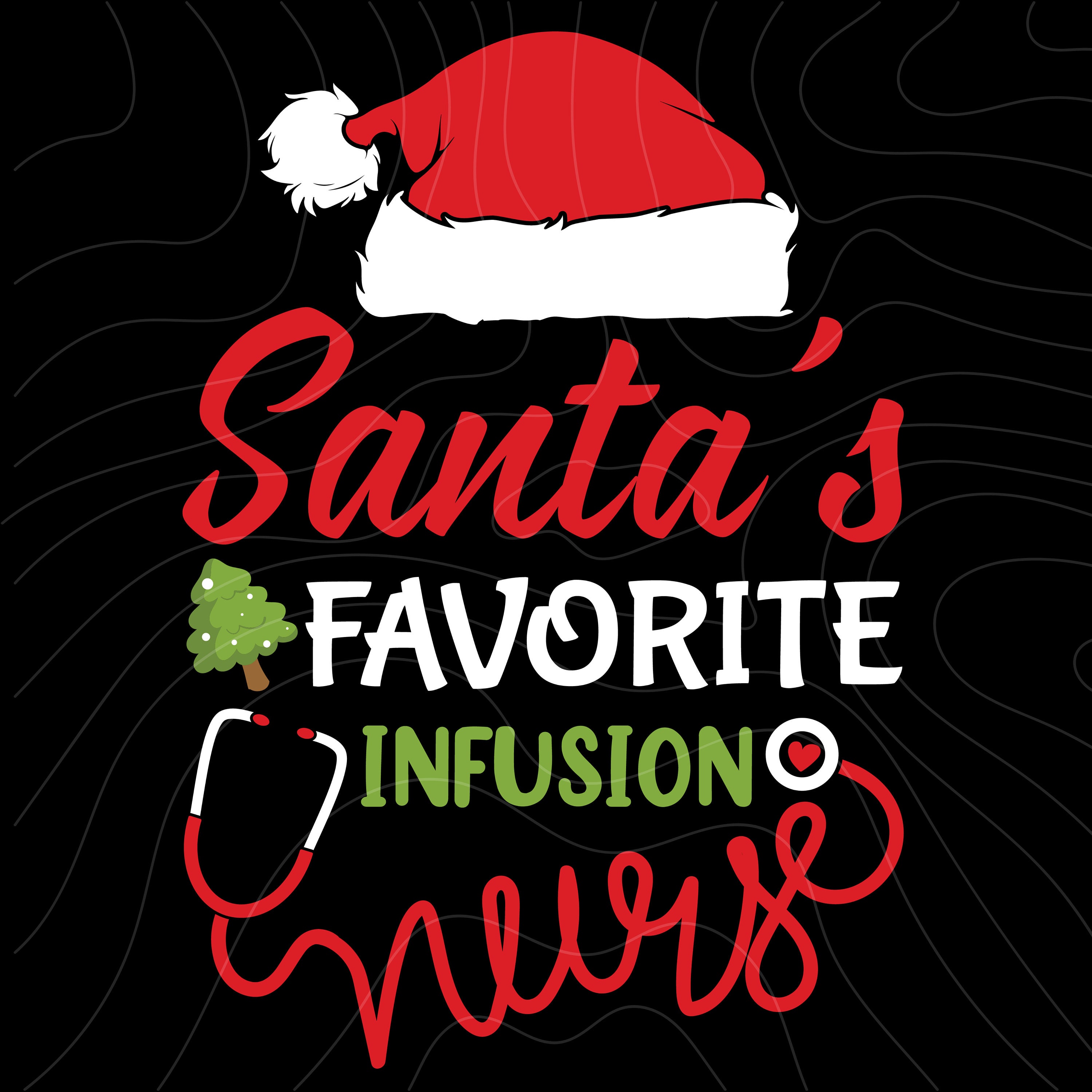 Santa's Favorite Nurse Svg Christmas Squad Svg Christmas - Etsy