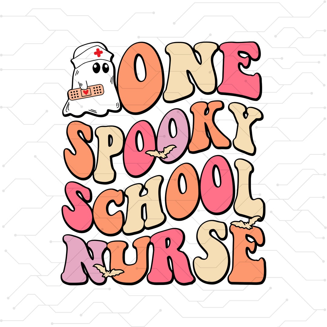 One Spooky Nurse Svg Png Sublimation Design Download, Halloween Nurse ...