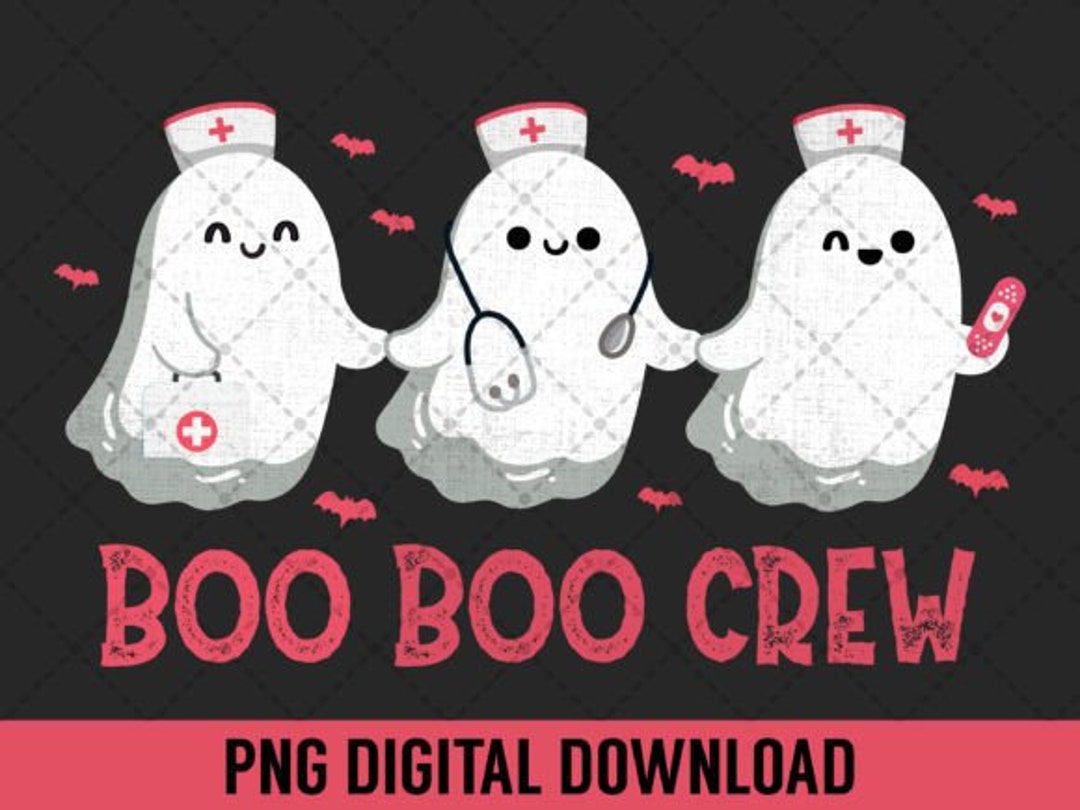 Boo Boo Crew Png, Halloween Shirt Png, Halloween Sublimation Png, Nurse ...