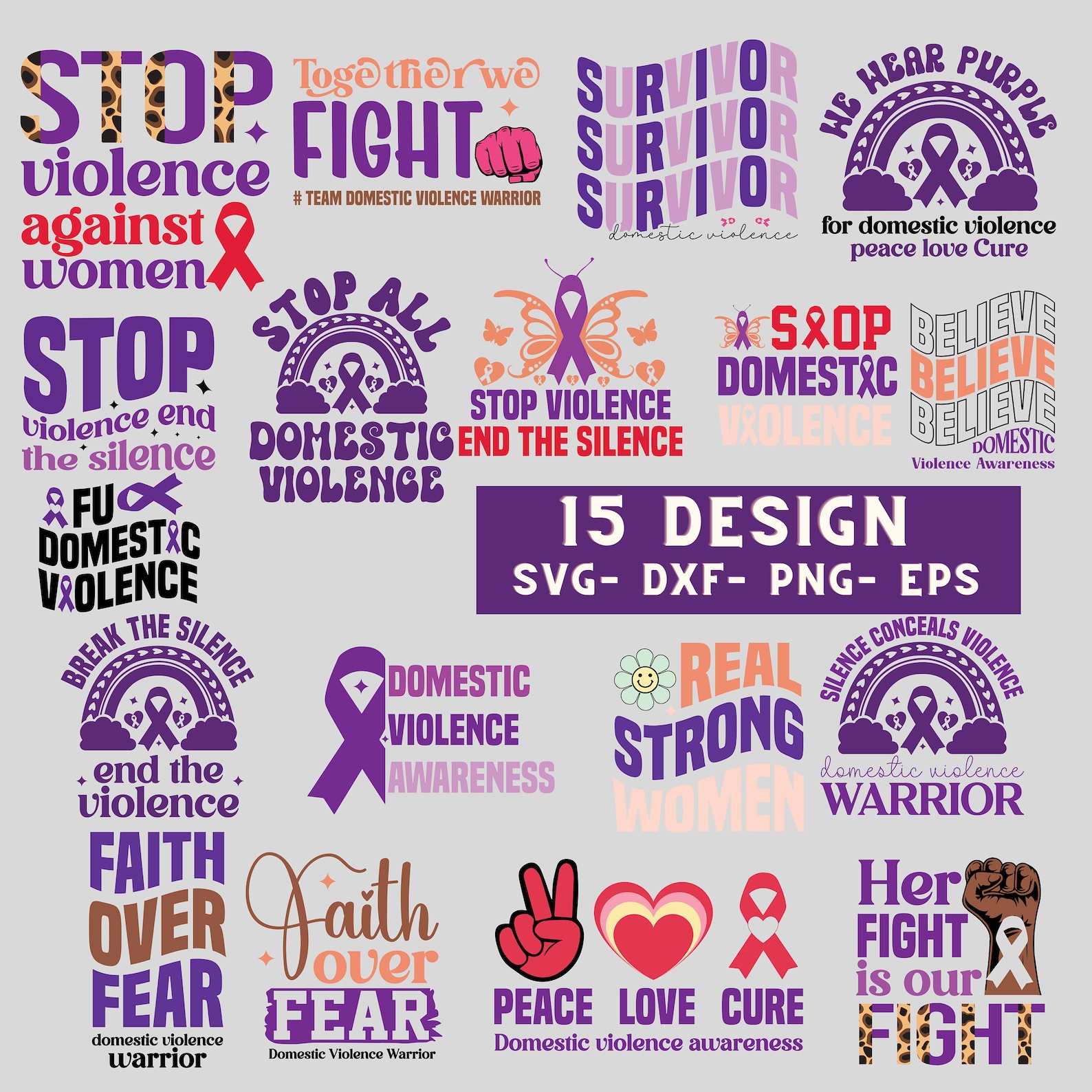 Domestic Violence Svg Bundle Domestic Awareness Svg Domestic - Etsy