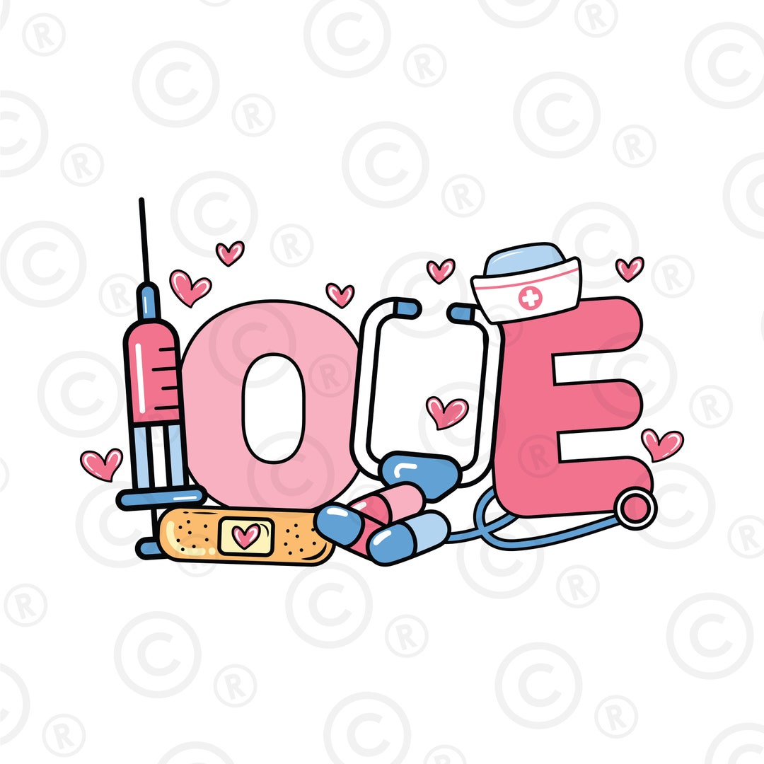 Love Nurse SVG Png/cut File / Cricut / Commercial Use / Silhouette ...