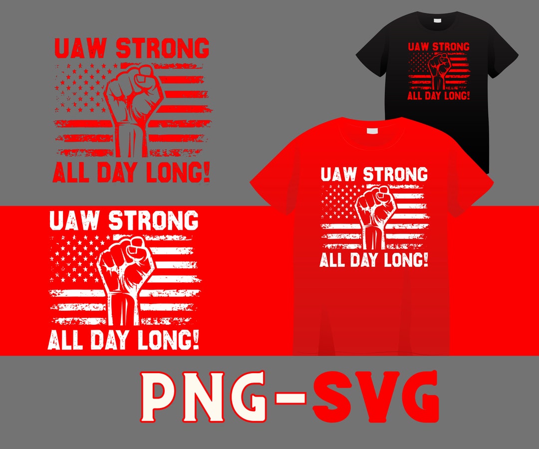 UAW Strike USA Flag SVG - Labor Union Protest Digital Download,uaw ...