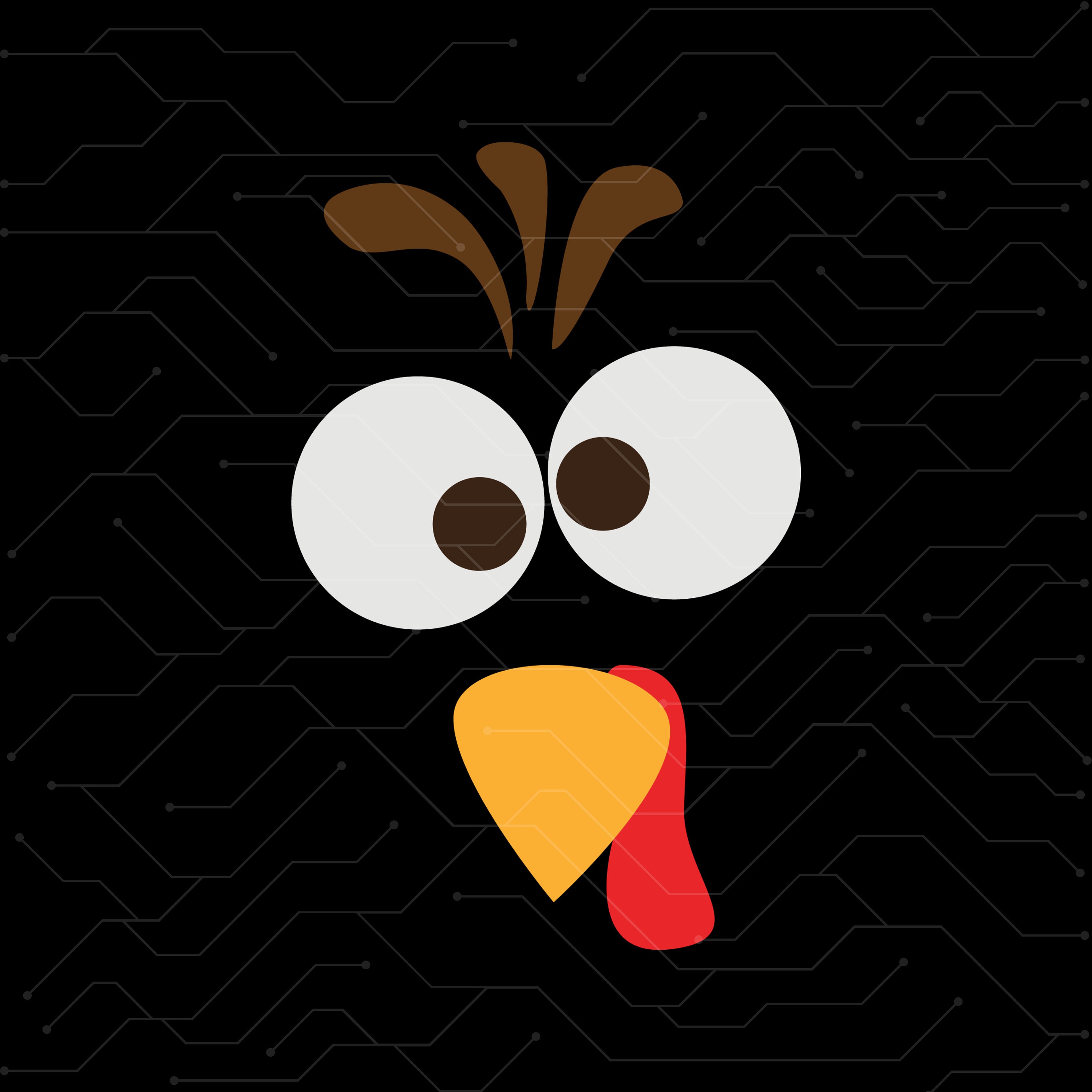 Turkey Face SVG Turkey Trot Shirt SVG Gobble SVG - Etsy