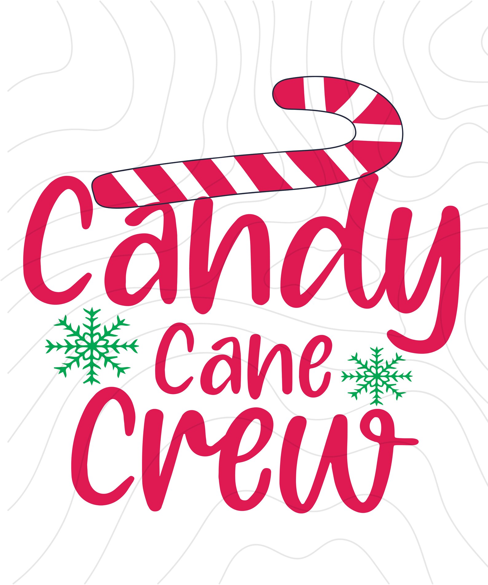 Candy Cane Crew SVG PNG, Retro Christmas Svg, Candy Cane Svg, Kids ...