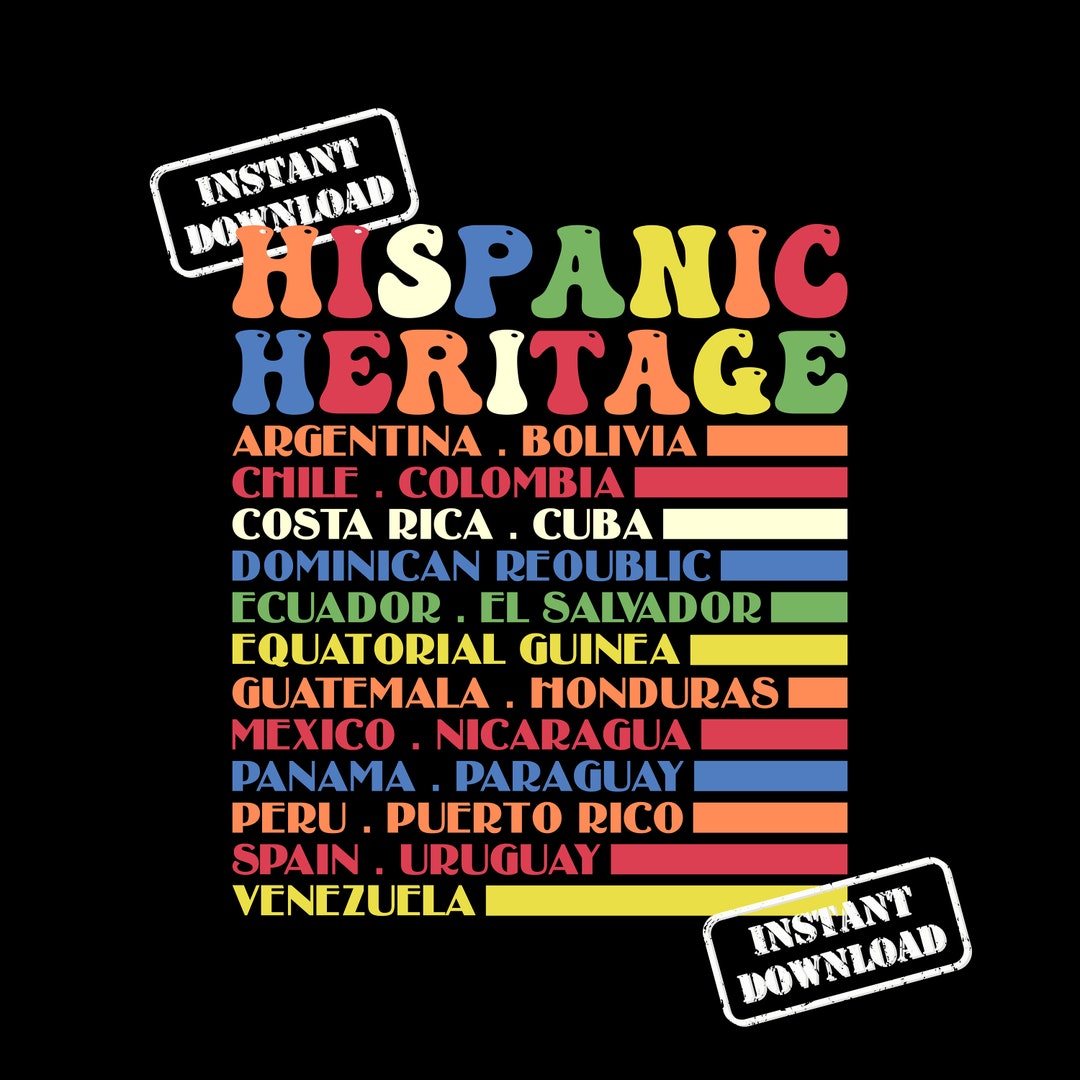 Hispanic Heritage Png Svg ,national Hispanic,hispanic Month,heritage Month,heritage Month Svg ...