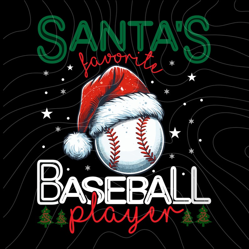 Santa's Favorite Baseball Player Png-santa Hat - Christmas School ...
