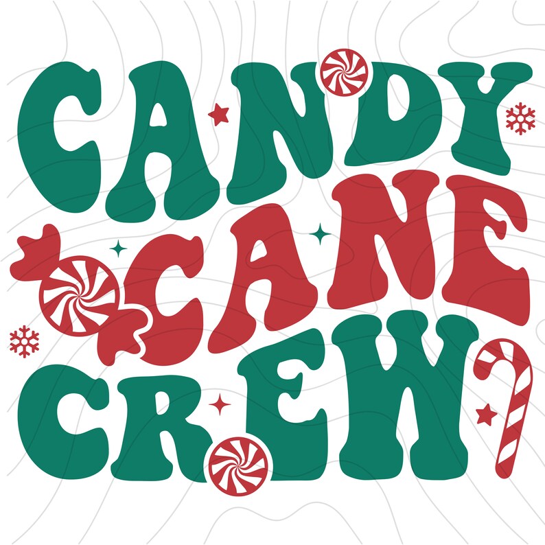 Candy Cane Crew Png SVG, Merry Christmas SVG, Christmas Svg, Candy Cane ...