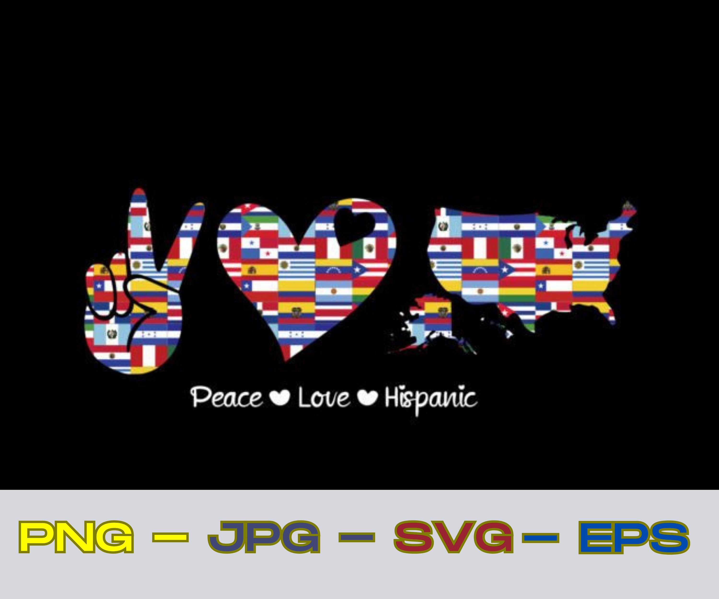 National Hispanic PNG JPG Svg-eps Heritage Month Celebration - Etsy