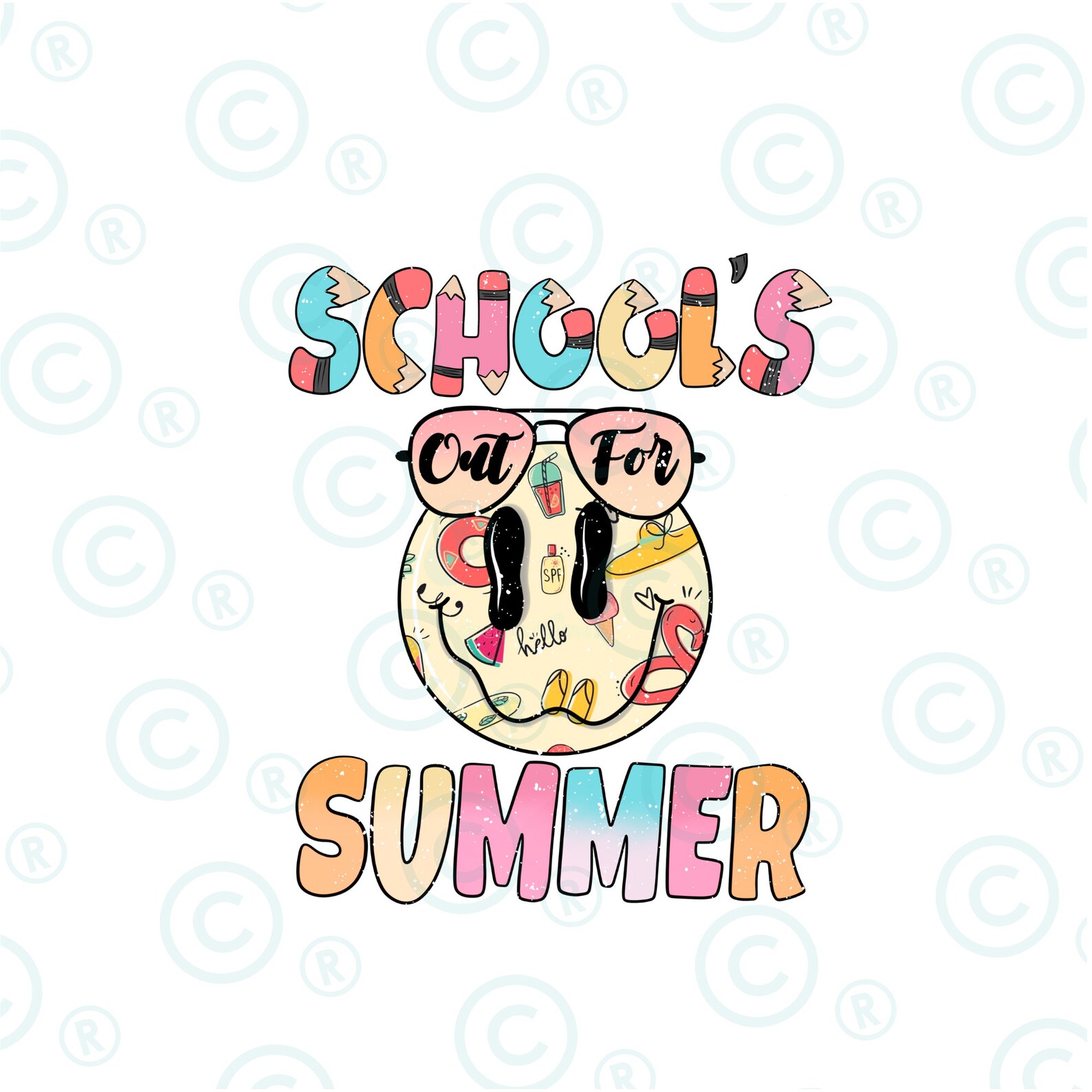 School's Out for Summer Colored Png Break Png Schools Out Png Teacher ...