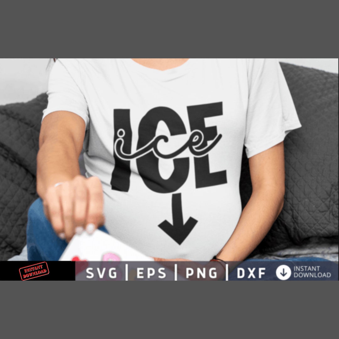 Ice Ice Baby Svg, Ice Ice Crewneck Png, Pregnancy Announcement ...