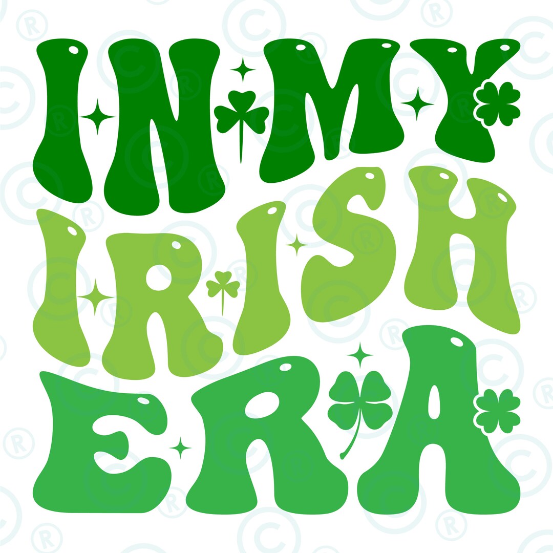 In My Irish Era Svg Png, St Patrick's Day Parade Png Svg, Shamrock St ...
